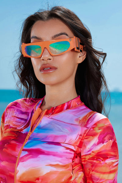 Ghaleb 1.0 Orange Sunglasses - Hadia Ghaleb