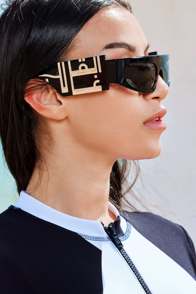 Ghaleb 1.0 Black Sunglasses - Signature Design - Hadia Ghaleb